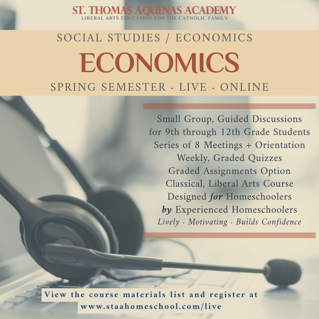 Spring 2027 Class: Economics – St. Thomas Aquinas Academy